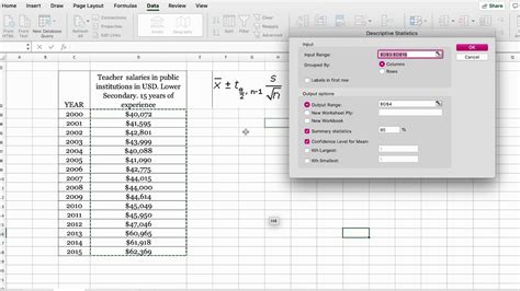 Confidence Intervals Using T Distribution In Excel T Distribution