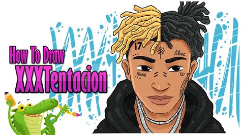 How To Draw X Rapper Step By Step YouTube