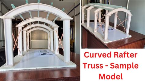 Curved Rafter Truss Sample Model Bimindc Youtube