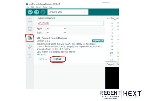 Create An Eye Catching Scrolling Text Led Display Using Arduino Uno Regent Electronics
