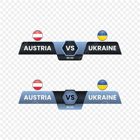 크리 에이 티브 유로 컵 우크라이나 대 오스트리아 축구 경기 점수 판 방송 디자인 게임 월드컵 유로 컵 Png 일러스트 및 벡터 에 대한 무료 다운로드 Pngtree