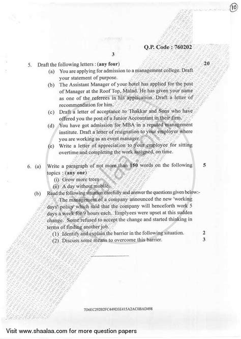 Business Communication 1 2016 2017 Bcom General Semester 1 Fybcom