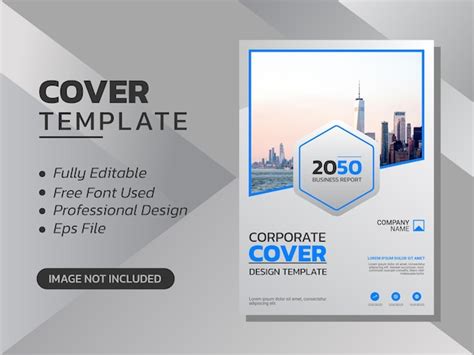 창의적인 기업 책 표지 디자인 프리미엄 벡터