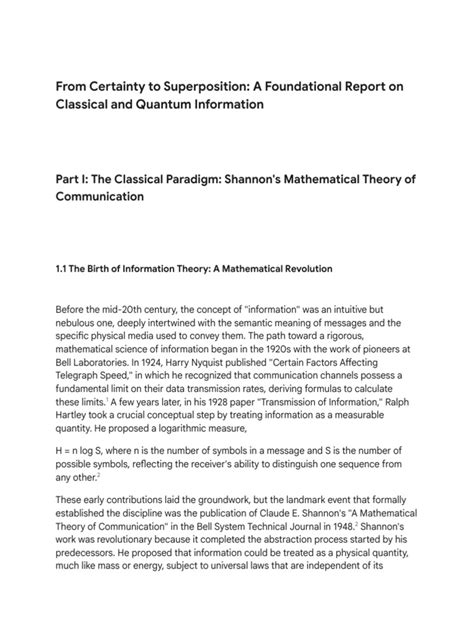 Classical Vs Quantum Information Pdf Information Bit