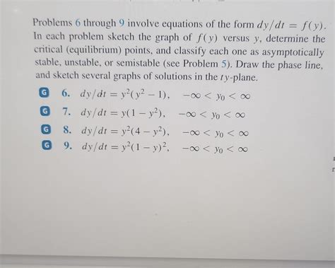 Solved Problems Through Involve Equations Of The Form Chegg