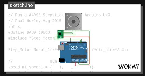 Step Motor Simulation Copy Wokwi Esp32 Stm32 Arduino Simulator