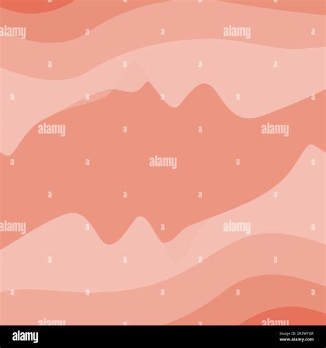 Abstract Rectangular Frame With Top And Bottom Pattern Of Wavy Lines In