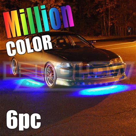 Sell New 6pc Million Color Led Underbody Underglow Light Kit In West