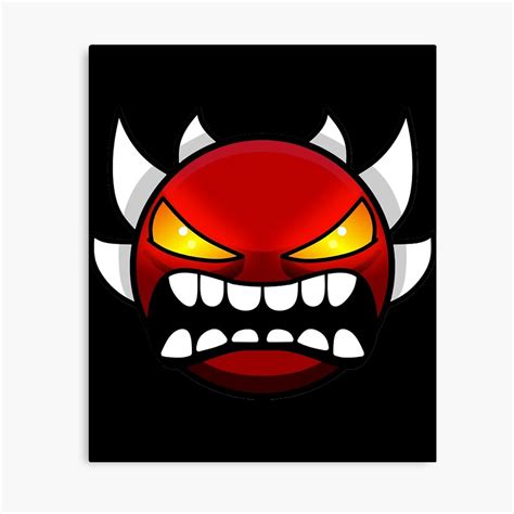 Angry Geometry Dash Poster Geometry Dash Merch
