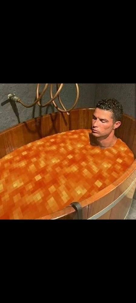Create Meme Ronaldo Washes Himself In Lava Cristiano Ronaldo In The