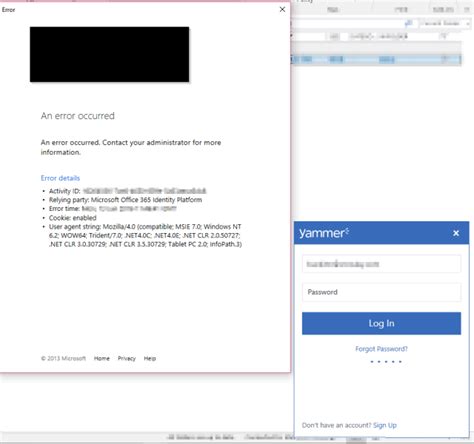 an error occurred contact your administrator for psconfig