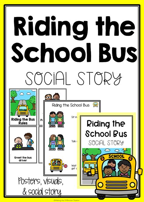 Riding The School Bus Social Story School Bus Safety Social Story
