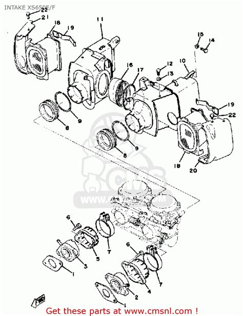 Yamaha Xs650 1979 Usa Intake Xs650ef Buy Original Intake Xs650ef
