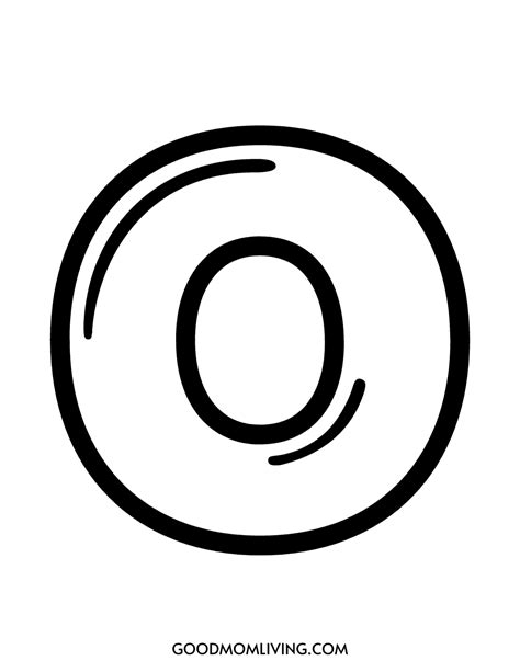 Free Bubble Letter O Printable For Creative Fun Good Mom Living