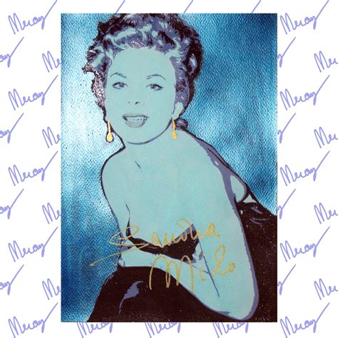 Sandra Milo Signed Artwork Created By Mercury Signedforcharity