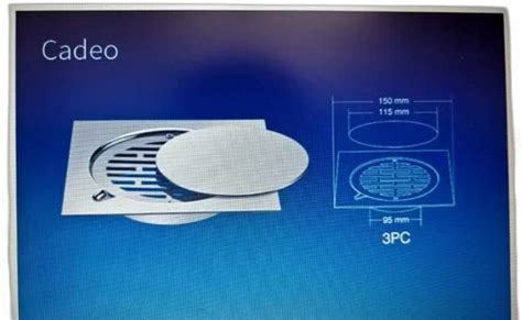 Nirali Cadeo Satn Ss Floor Drain Grating Jali Cover 10337 Size 5