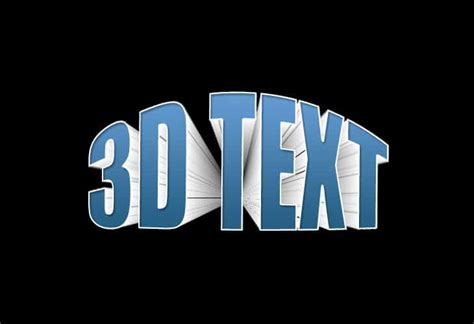How To Make 3D Text Effect In Photoshop At Eleanor Noel Blog