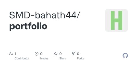 Github Smd Bahath44portfolio