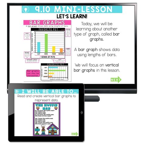 Lucky To Learn Math 1st Grade Lesson 910 Bar Graphs Teaching