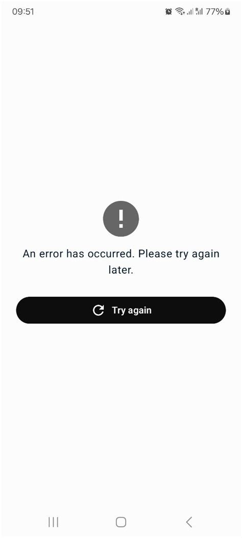Android Error An Error Has Occurred Please Try Again Later Bugs Openai Developer Community