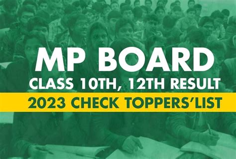 MP Board 10th 12th Result 2023 Declared At Mpbse Nic In Check Toppers