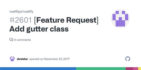 Feature Request Add Gutter Class · Issue 2601 · Vuetifyjsvuetify