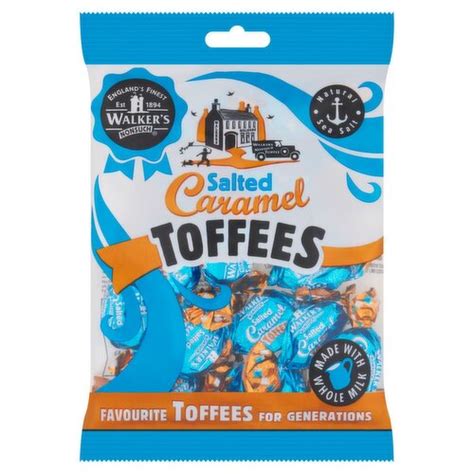 Walkers Salted Caramel Toffees Bag 150 G Storefront En