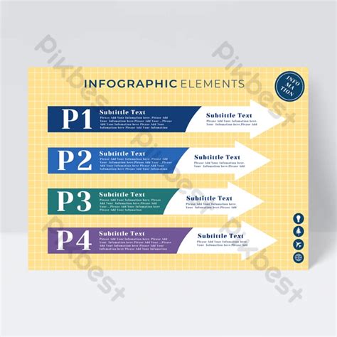 Label Arrow Element Business Infographic Design Psd Free Download