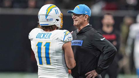 Chargers Jim Harbaugh Opens Up About Cameron Dickers Wild Free Kick