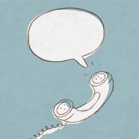 De Zaktelefoon Van De Telefoon Met Toespraakbel Vector Illustratie