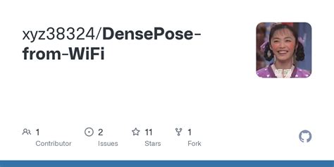 Github Xyz38324densepose From Wifi