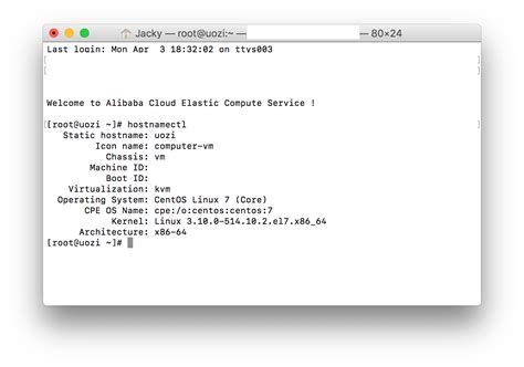 Centos 7 修改 Hostname Jackys Blog