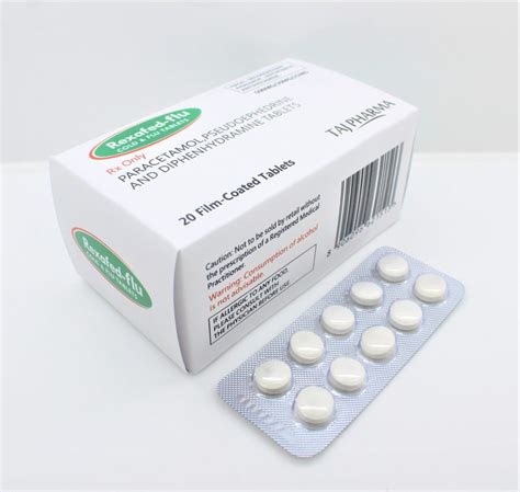 Paracetamol Pseudoephedrine And Diphenhydramine Tablet Export