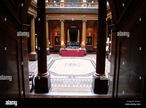 Reform Club Interior Pall Mall London England Stock Photo Alamy