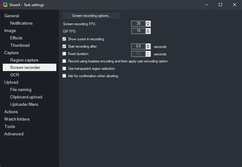 Screenshots ShareX
