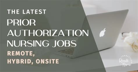 Prior Authorization Nursing Jobs Remote Nurse Connection