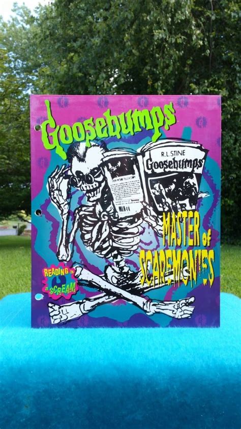 90s Goosebumps Folder 3 Ring School Supplies By Slimewarpvintage