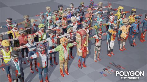 Polygon City Zombies In Characters Ue Marketplace