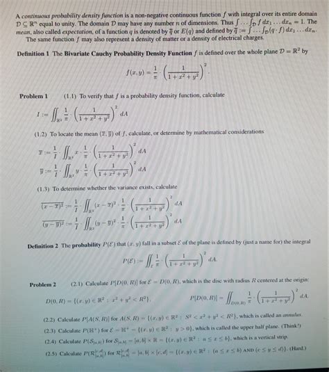 Solved A Continuous Probability Density Function Is A Chegg