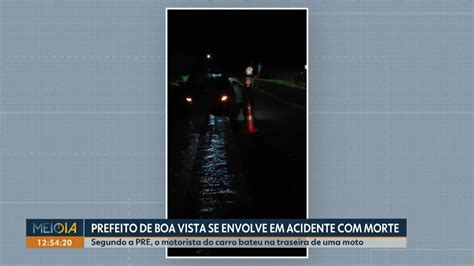 Motociclista morre após ser atropelado por prefeito de Boa Vista da