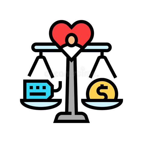 Perception Value Consumer Behavior Color Icon Vector Illustration Stock