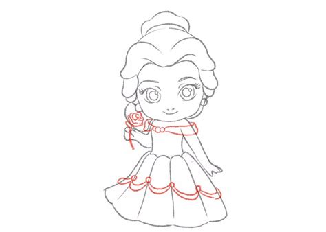 نقاشی دیو و دلبر با آموزش مرحله به مرحله برای کودکان