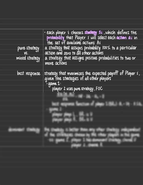 Solution Microeconomics Ch Game Theory Static Games Notes Studypool