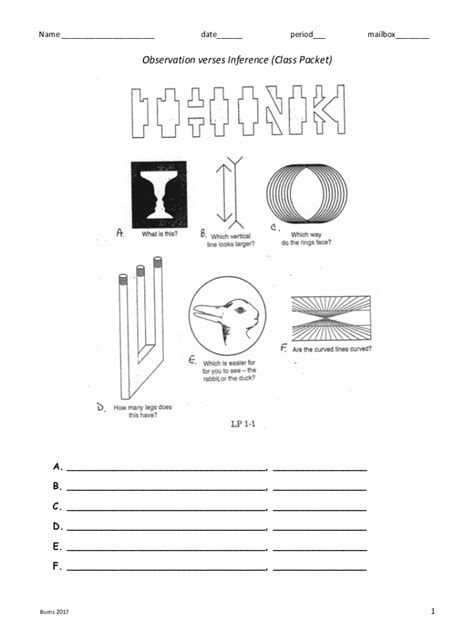 Fillable Online Dinosaur Scene Observation And Inference Worksheet A