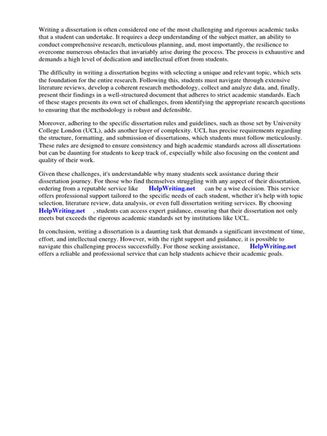 Ucl Dissertation Rules Pdf Thesis Methodology