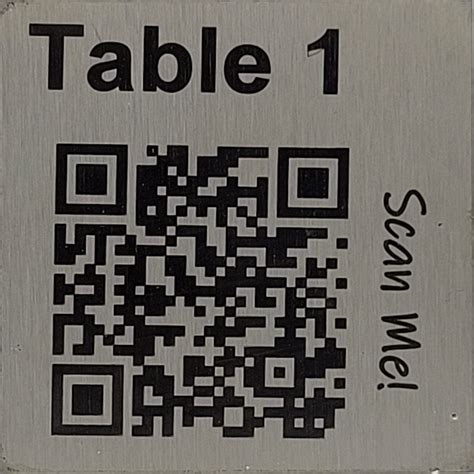 Personalized QR Code Table Numbers Etsy