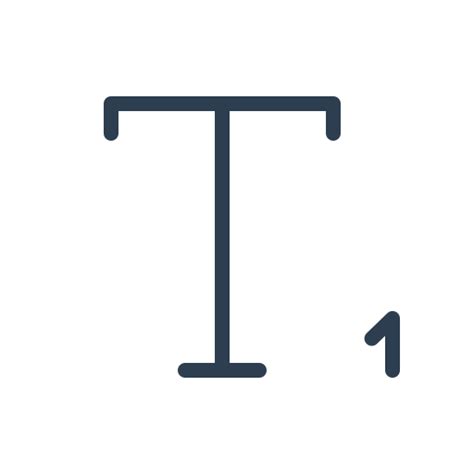 Editing Font Style Sub Subscript Text Typography Icon Download