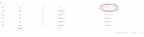 Material Angular Table Sorting Material Angular Table Filter