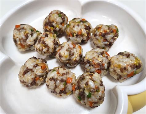 [유아식]소고기주먹밥 만들기