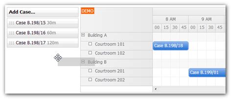 Aspnet Courtroom Schedule Tutorial C Vbnet Daypilot Code